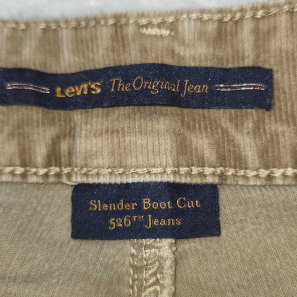 Levis Womens Corduroy Jeans Slender Boot Cut 526 - Gem